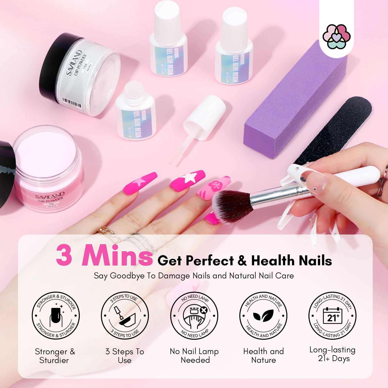 Saviland Instant Nail Repair Kit for Cracked Natural Nails - Clear ...
