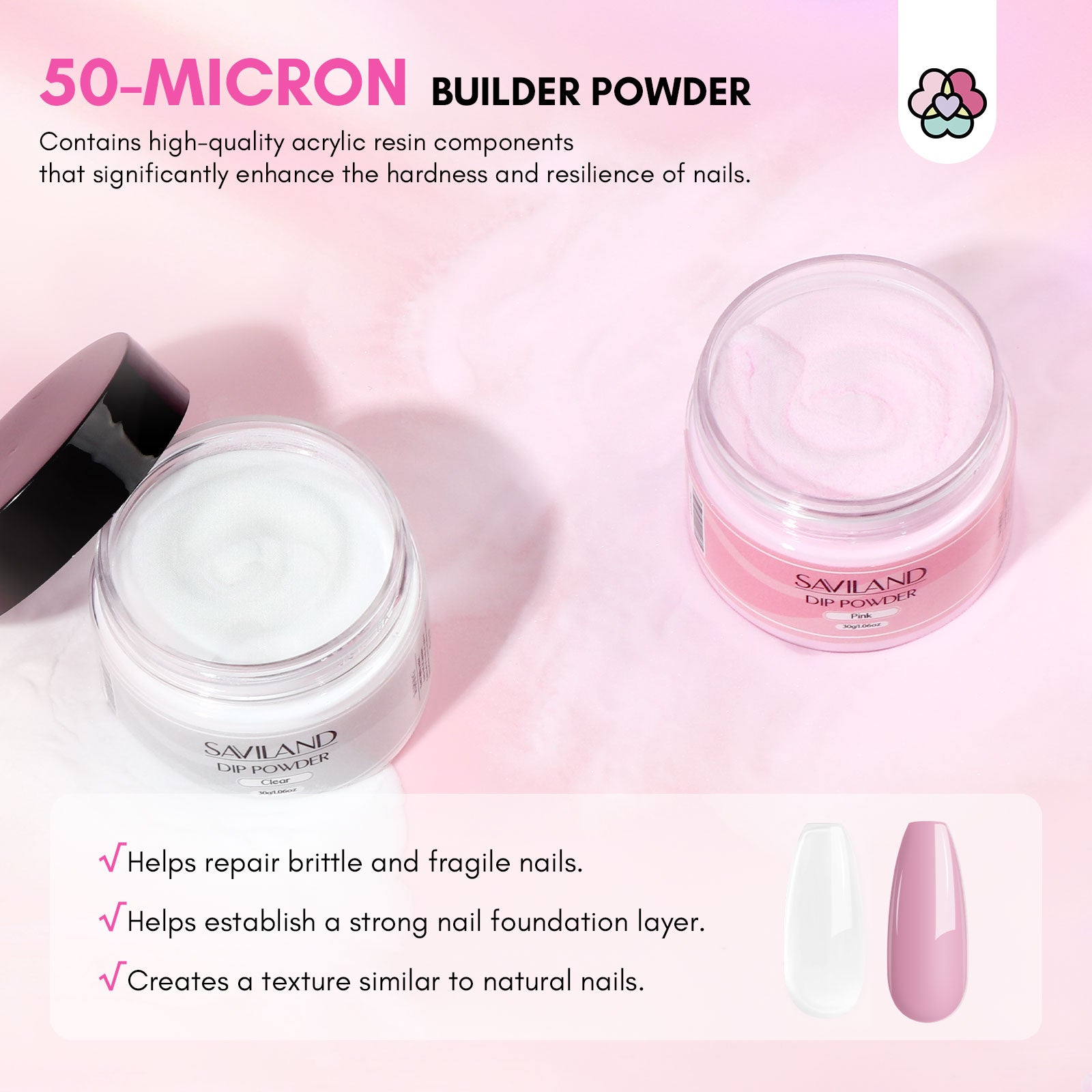 Saviland Instant Nail Repair Kit for Cracked Natural Nails - Clear ...