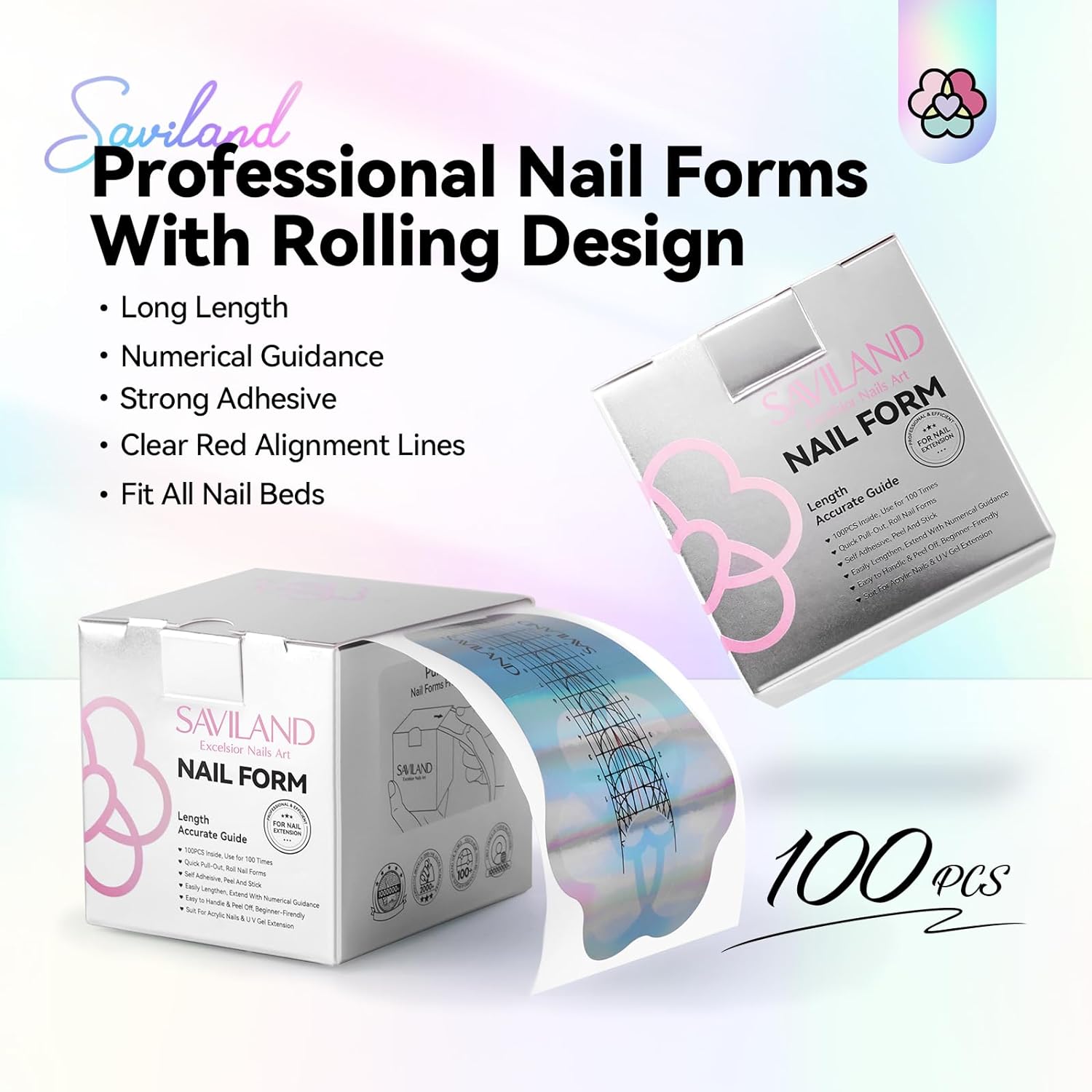 Long Length Nail Forms: 100Pcs – Saviland