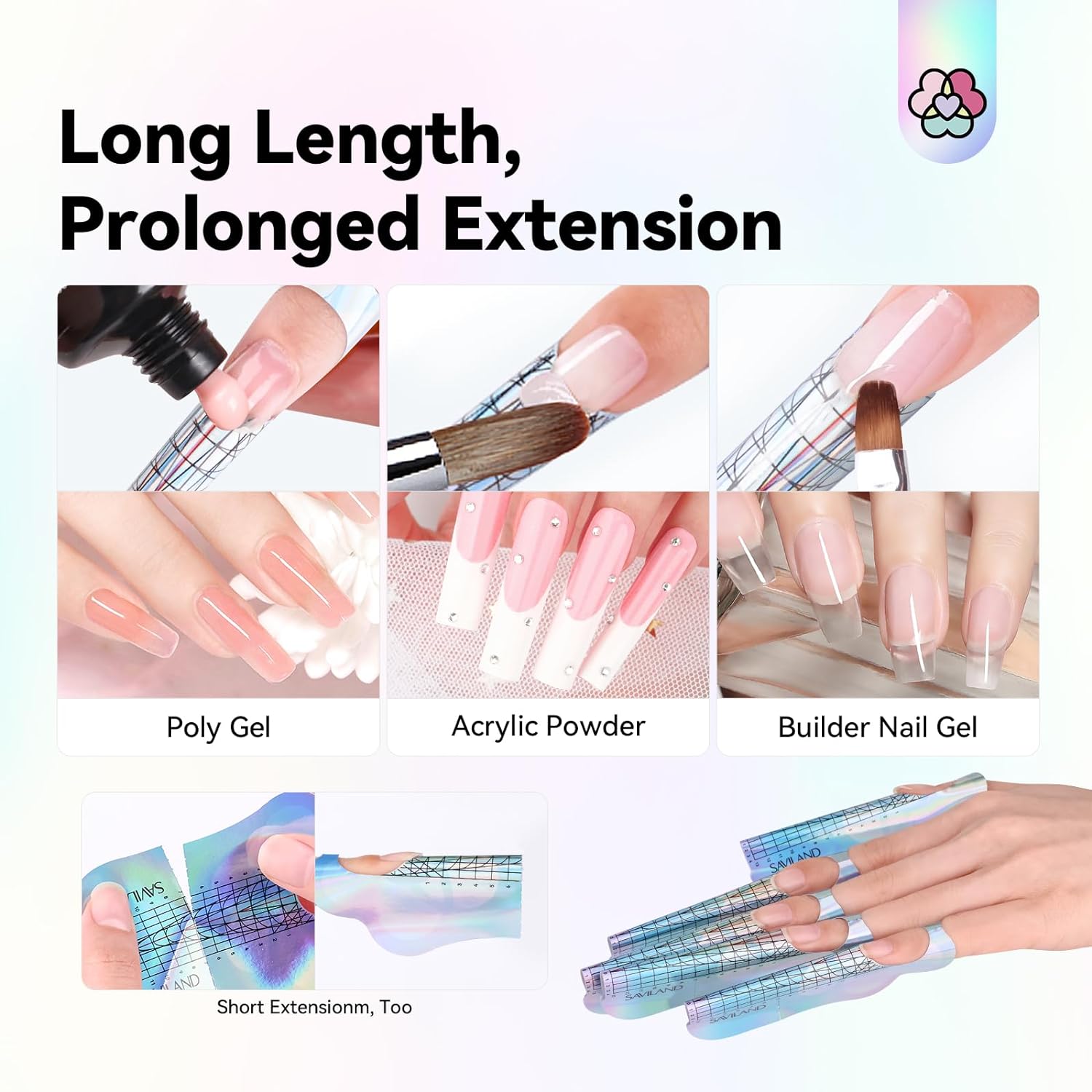 Long Length Nail Forms: 100Pcs – Saviland