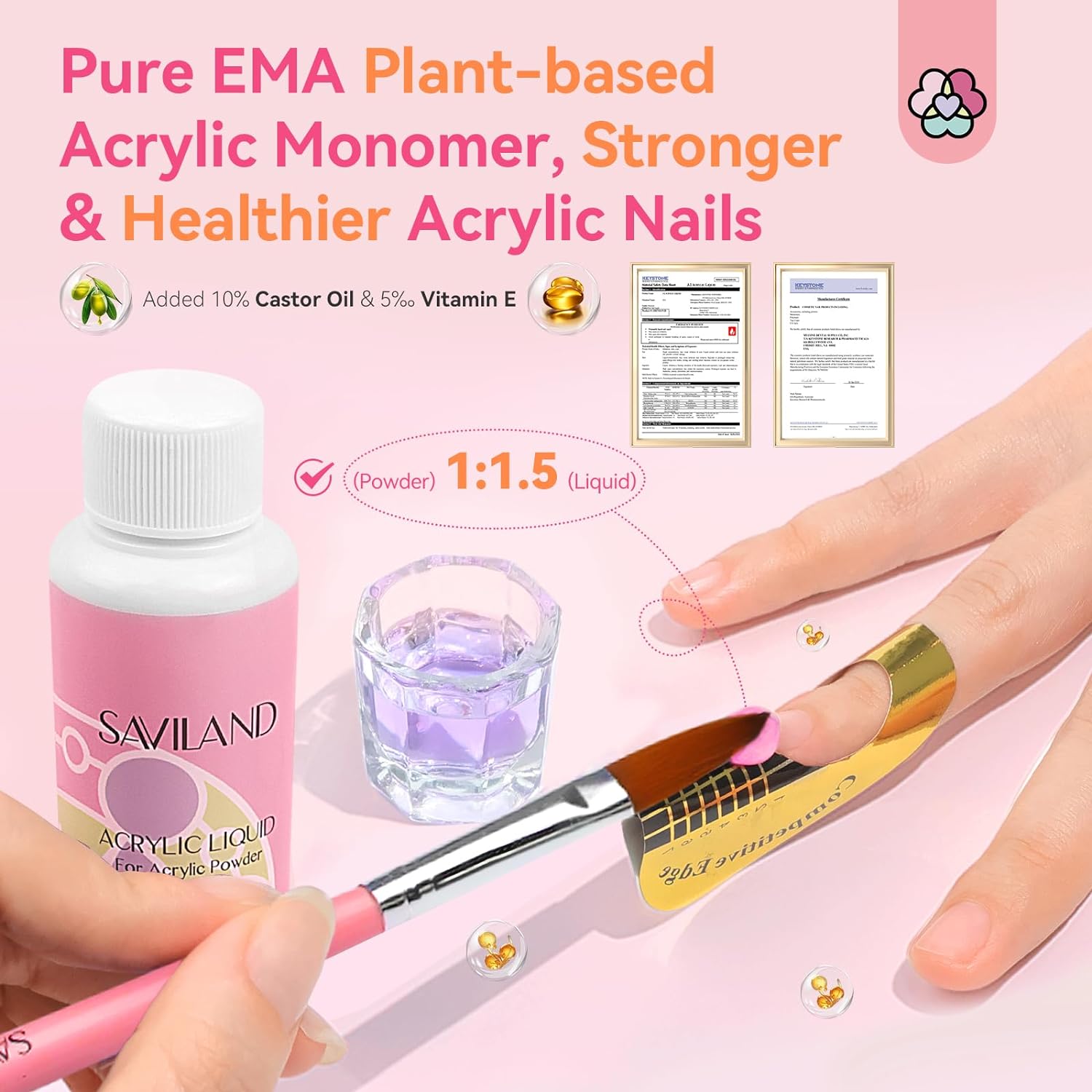 Professional Acrylic Nail Kit with Drill - Saviland Official